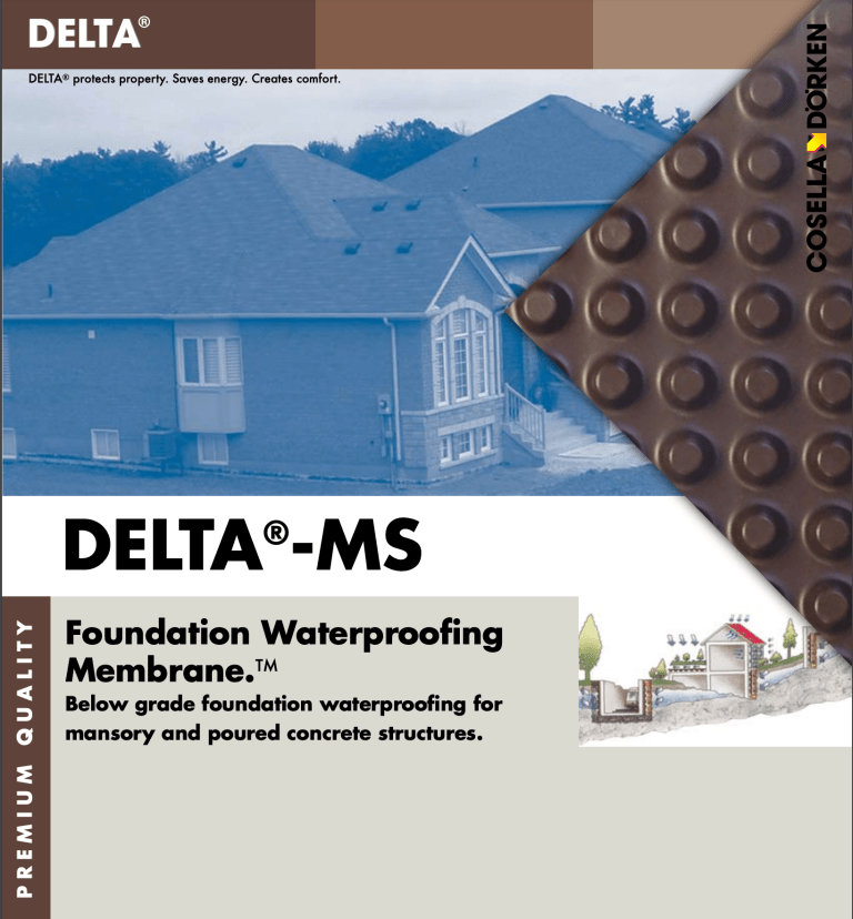 Discover Ultimate Waterproofing Protection with DELTA®-MS – Your ...